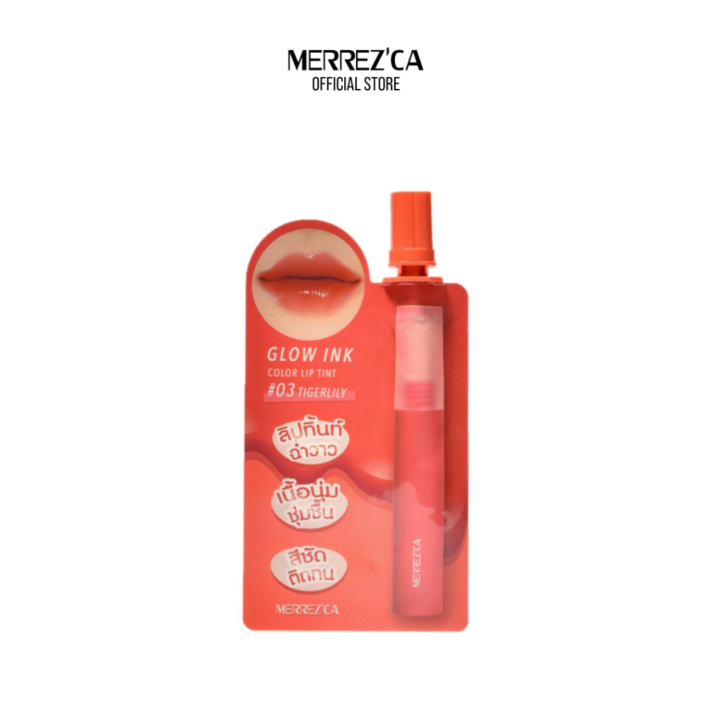 Merrezca Glow Ink Color Lip Tint-Sachet | Shopee Philippines