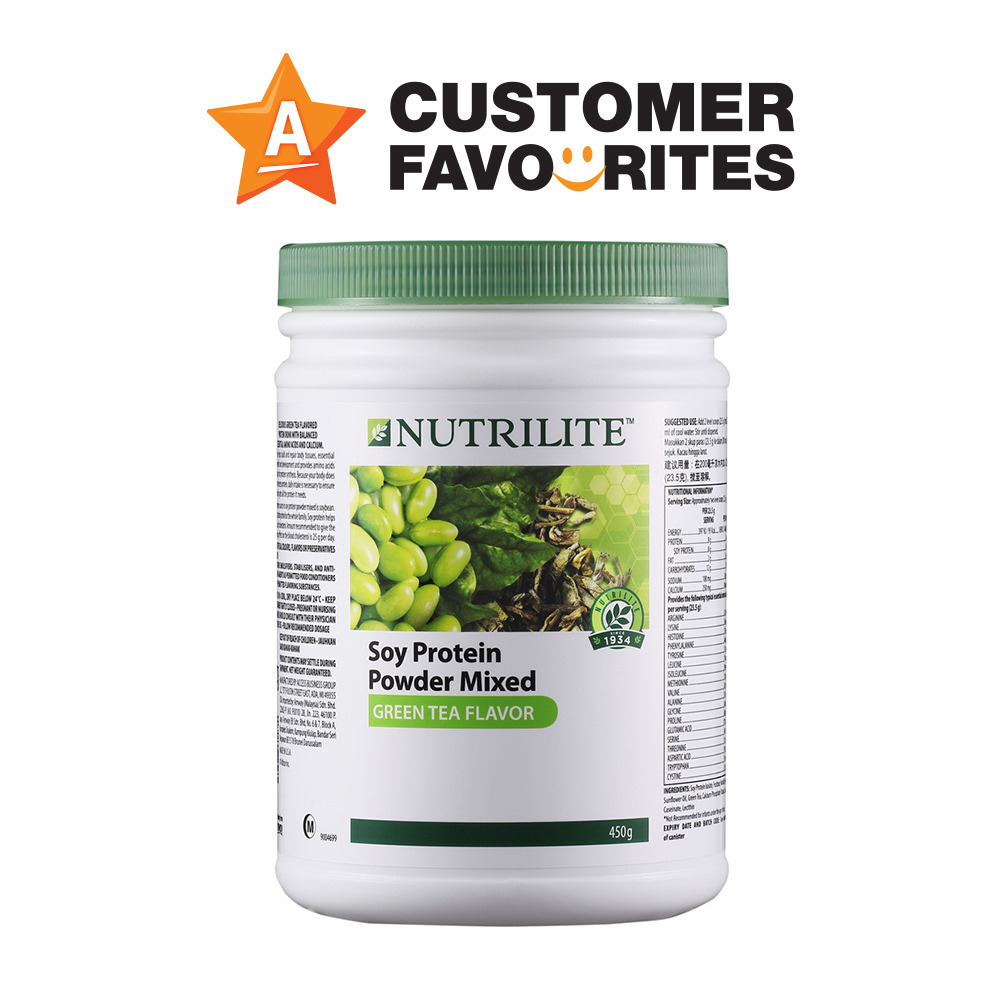 Amway NUTRILITE Protein Green Tea Flavour 450g | Shopee Philippines
