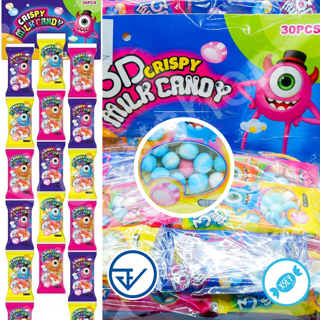 Monster Crisp Milk Gummy With Fda. Delicious 1 Box Contains 30 Pieces ...