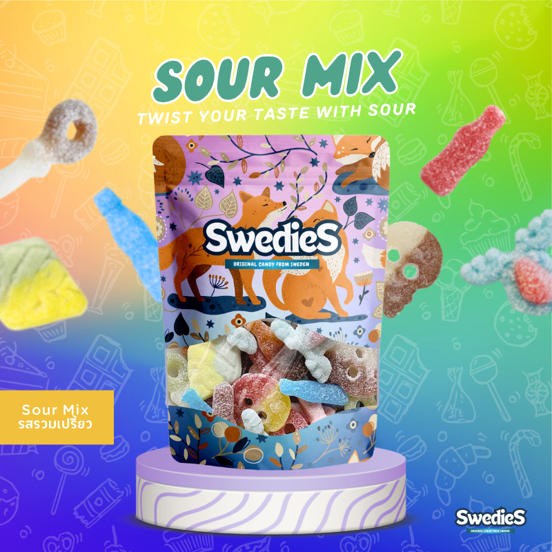 Sour Mix | Assorted Candy By SwedieS | Shopee Philippines