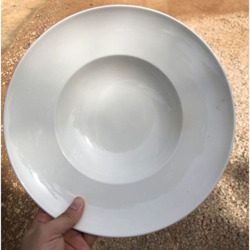 Clear Ceramic Pasta Plate Spaghetti 9 Inch 10.5 12 (Deep Bottom ...