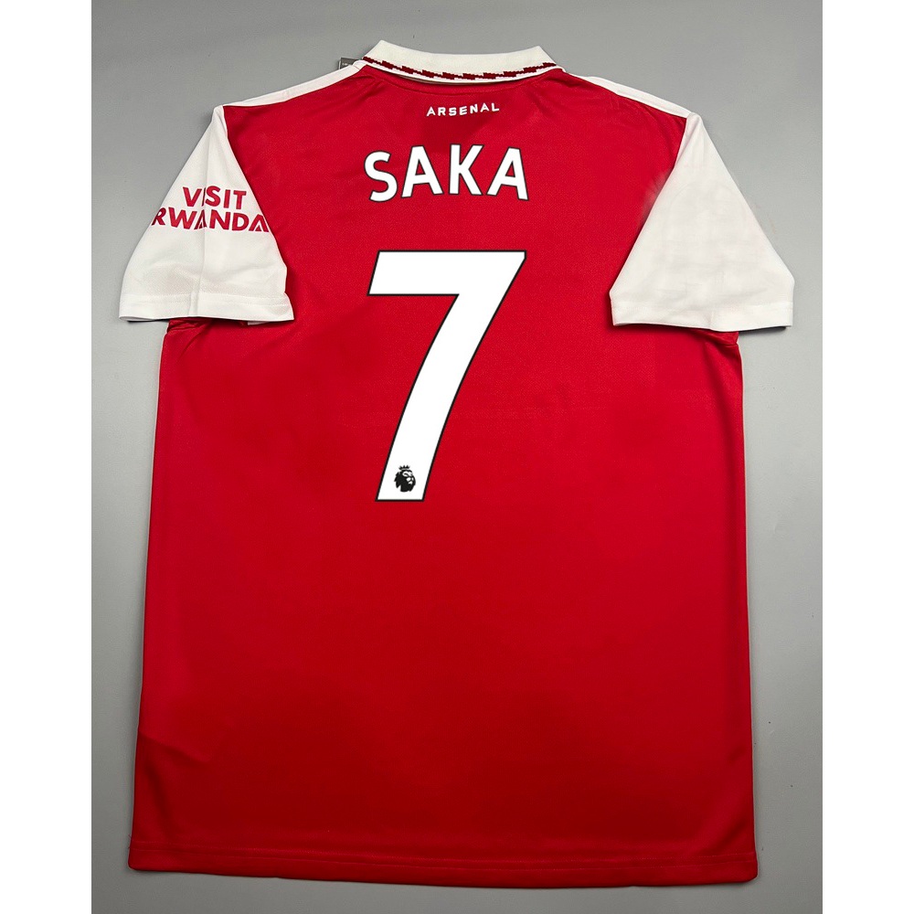 AAA 2022-23 Arsenal Home Shirt Red 7 SAKA Cecat | Shopee Philippines