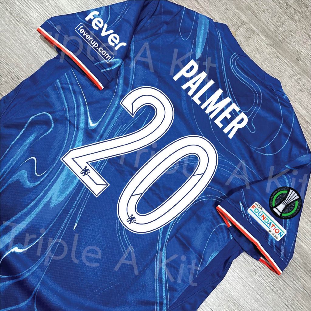 Chelsea Home Kit (Fans) Season 24/25 Full Option Name Number Arm ...