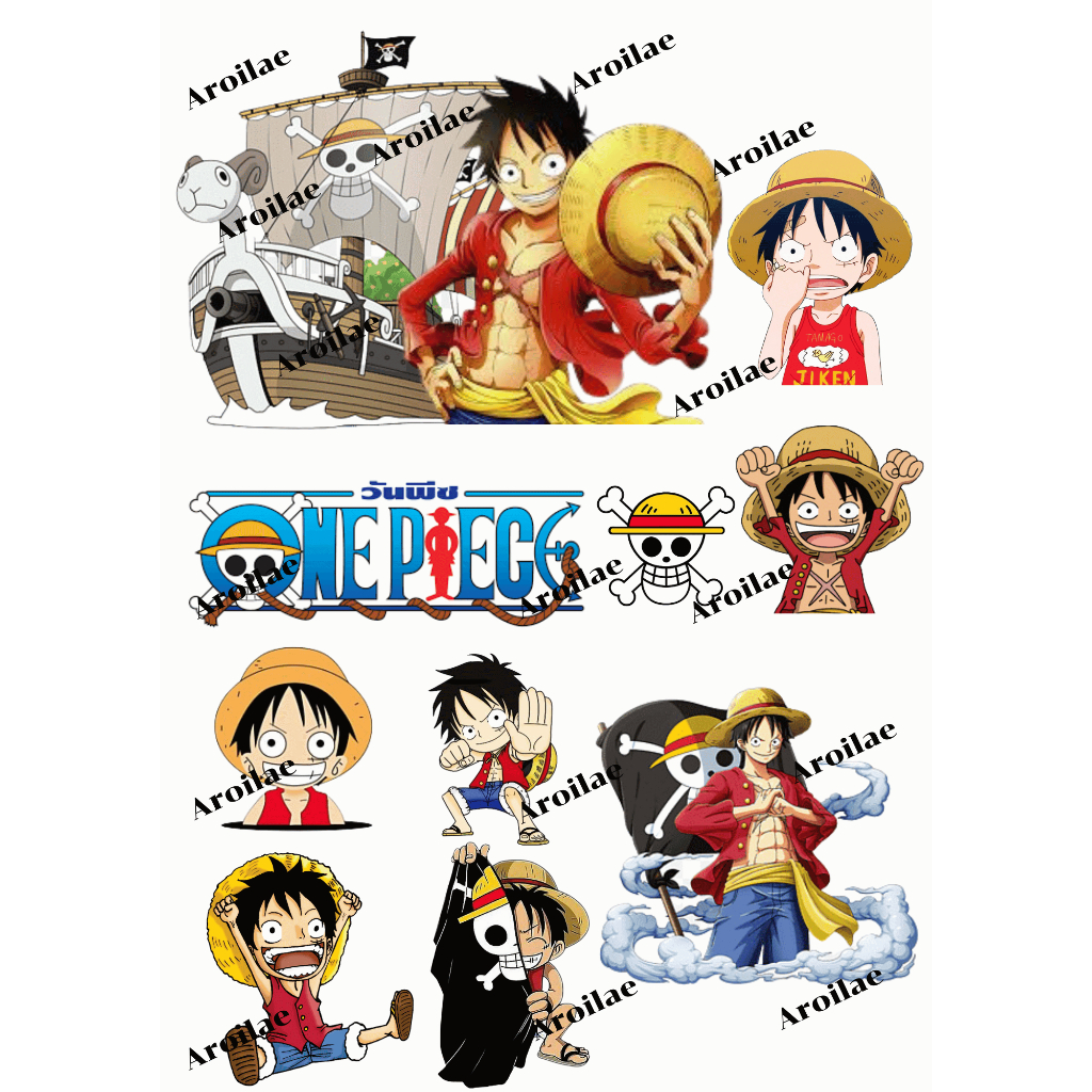 One Piece Cake Decoration Wafer (Wafer Sheet) Luffy ** Can Eat | Shopee ...