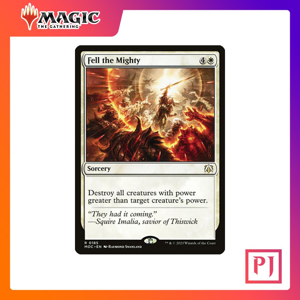 [MTG] Fell the Mighty [MOC] [WHITE] [RARE] [NORMAL] [ENG] (Magic Card ...