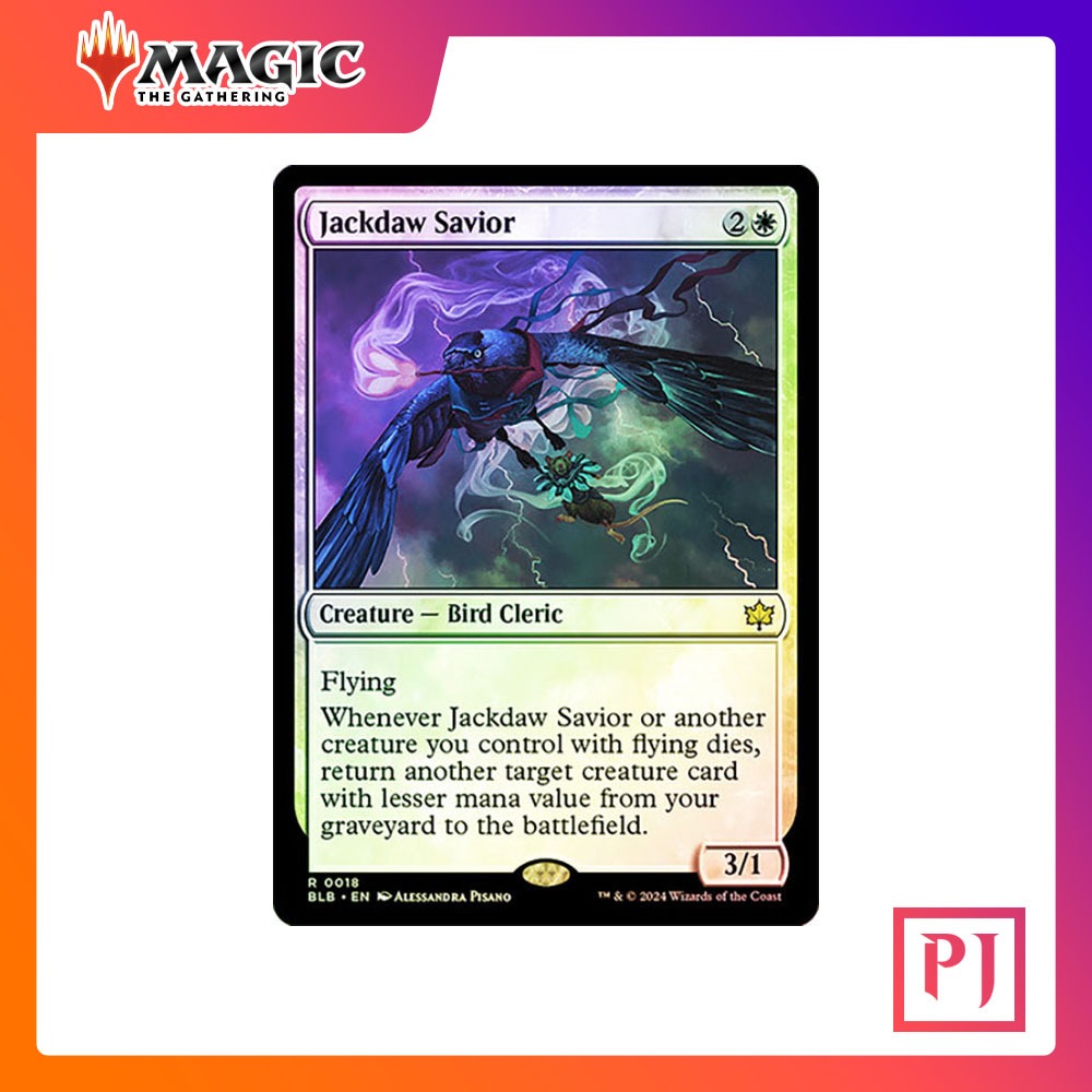 [MTG] Jackdaw Saviour [BLB] [WHITE] [RARE] [FOIL] [ENG] (Magic Card ...