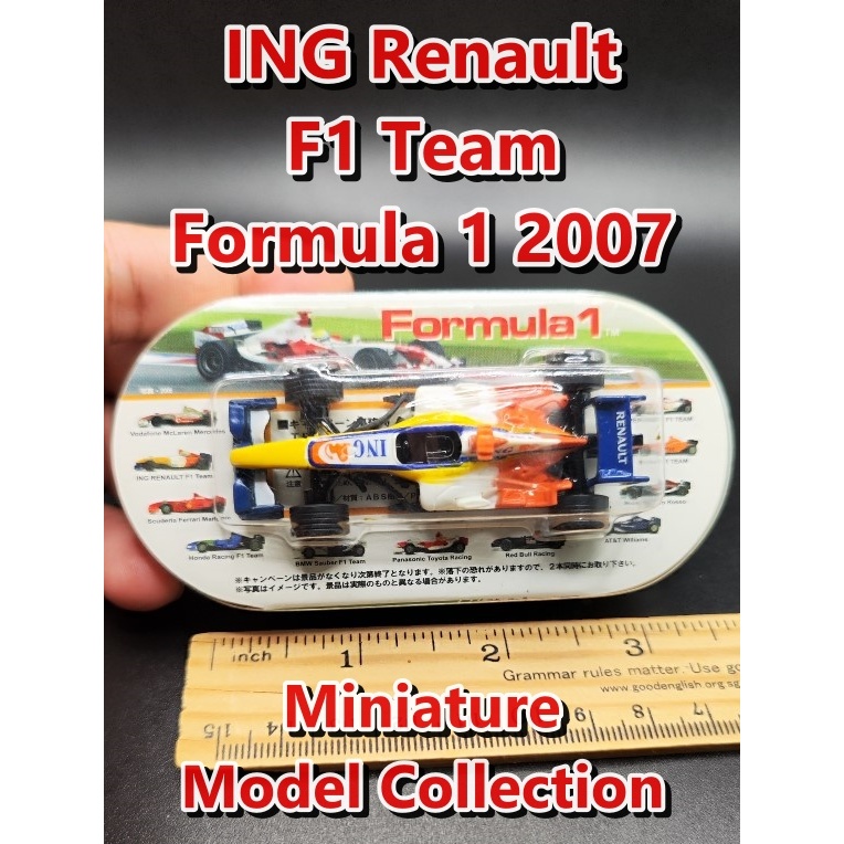 ING Renault F1 Team Family Mart Limited Formula 1 2007 Plastic Miniature Model Collection RARE ...