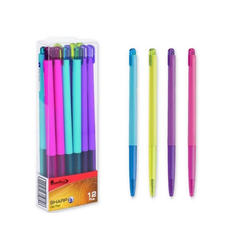 "Quantum" Sharp Gel Ink Pen (Box/12 Pcs.) | Shopee Philippines