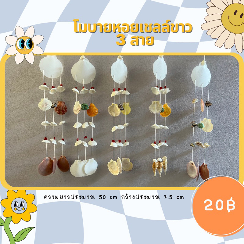 3 String White Scallop Mobile Phone Naked Natural Scallops | Shopee ...