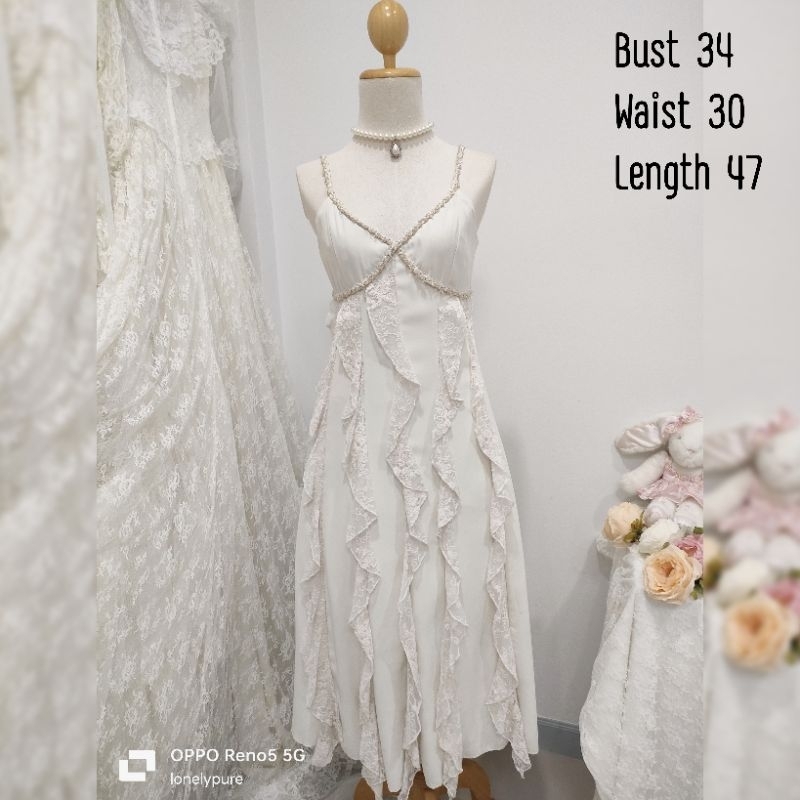 Long Dress Has Fade Color Almost Invisible Second Hand. | Shopee ...