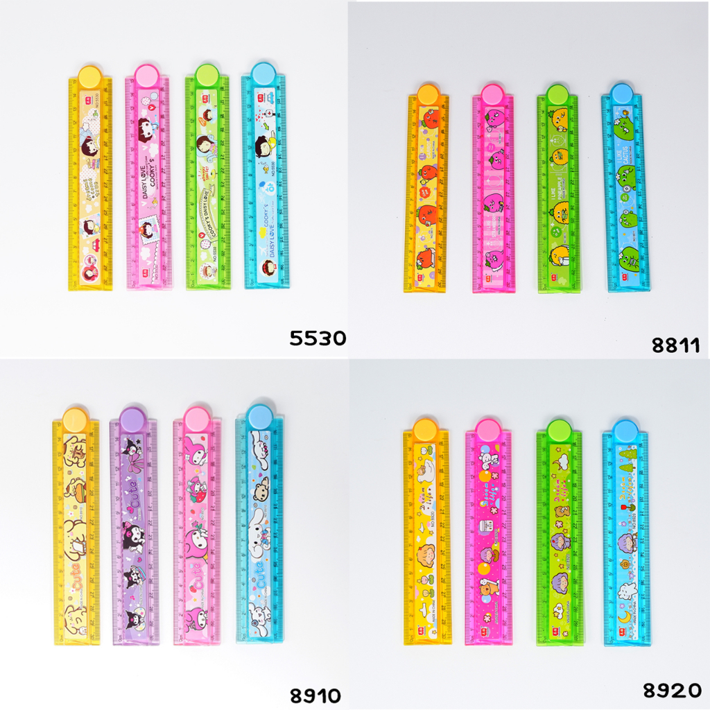 Ruler Folding Cute Cartoon Pattern 30 Cm Can Choose 4 Patterns 4 Colors ...