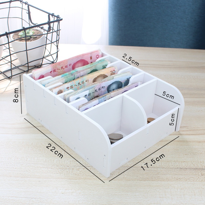 Simple Storage Box And Cash Drawer With Coin Slot Suitable For Shops ...