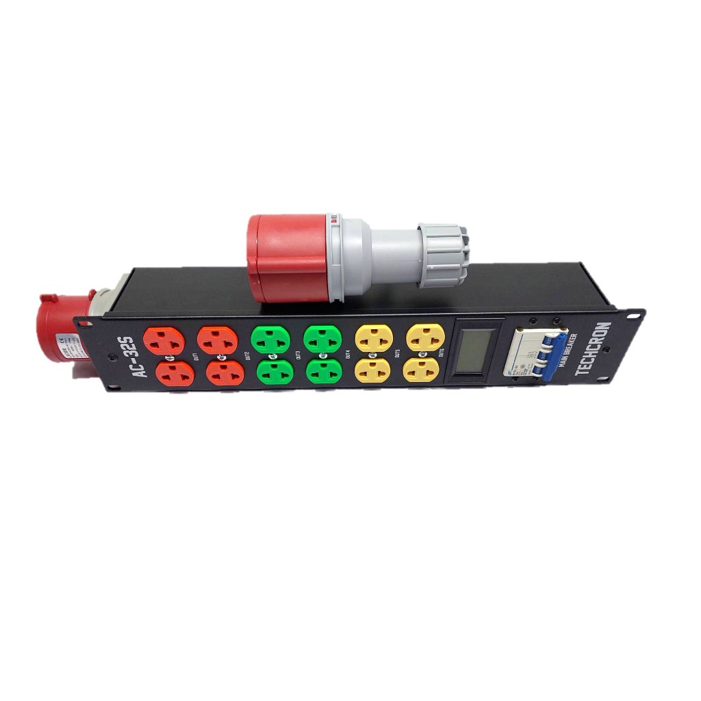 3-Phase 32A Power Strip Set V Rail AC 32S Volt/Voltage Display Plus 1 ...