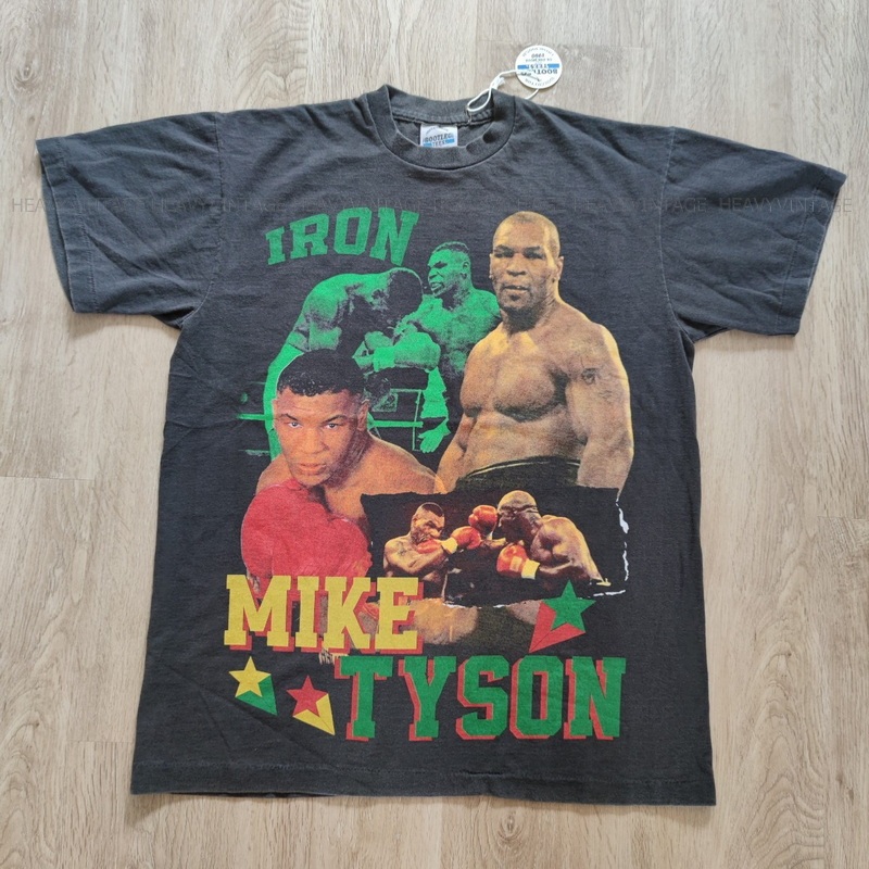 MIKE TYSON Original Bootleg Bio-Washed Soft Always Faded Sports shirt ...