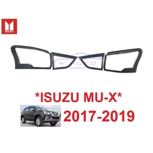 Isuzu MU-X MUX 2017 2018 2019 Tail Lamp Cover Matte Black Car Light ...