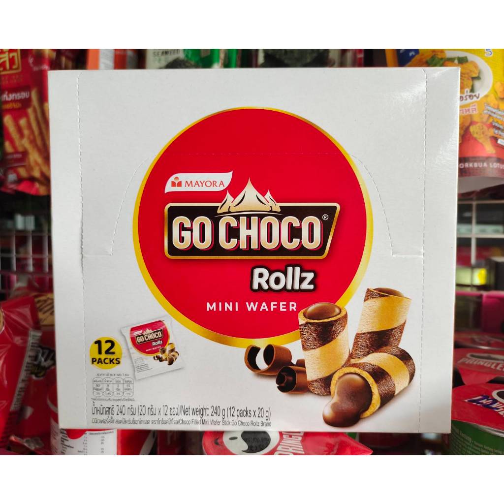 Go Choco Rollz mini Wafer Stick Filled With Choc Cream 20 G. Contains ...