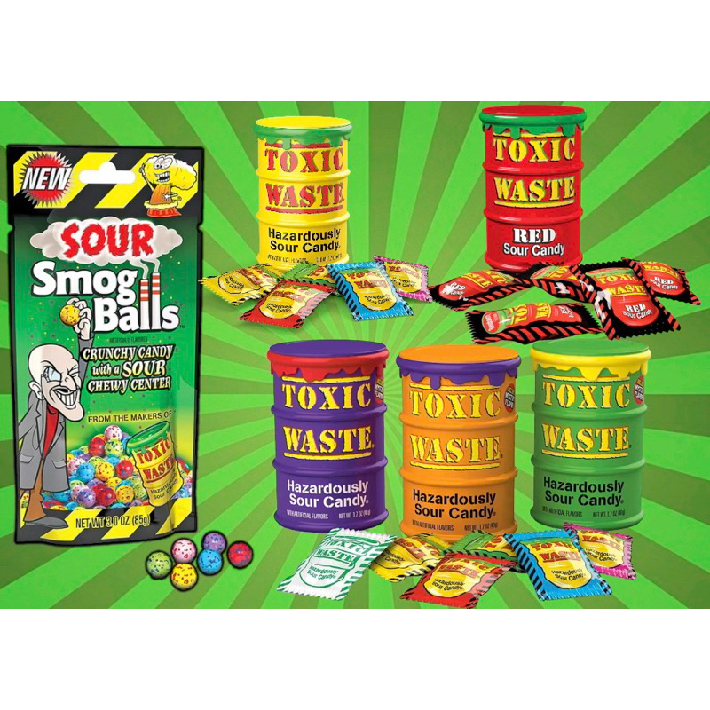 Imported Snacks Toxic Waste Hit Snack Tiktok Random Color Drums: ultra ...