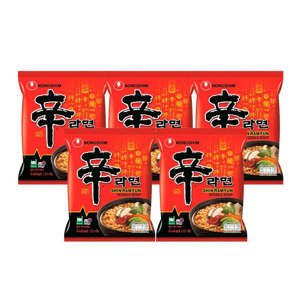 Nongshim Shin Ramian Instant Noodles With Spicy Seasoning Pack 120 G ...
