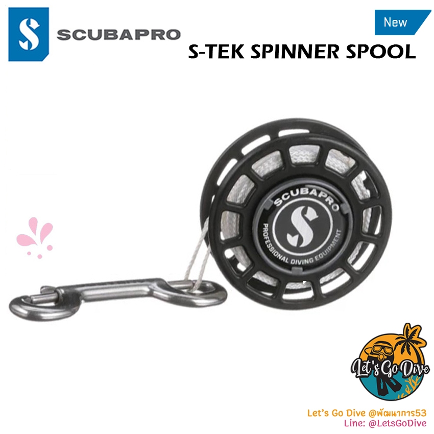 SCUBAPRO-S-TEK SPINNER spool 15m and 30m-reel-- Easy To Use Carry Super ...