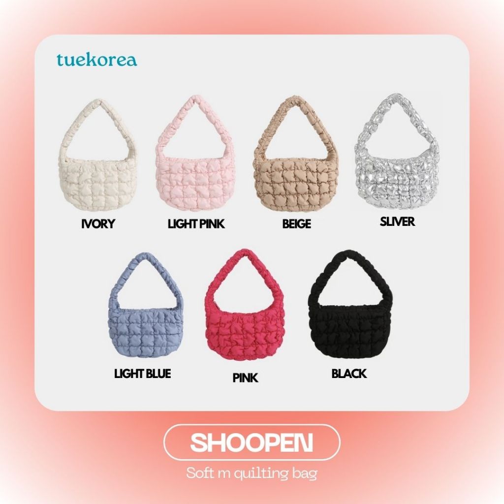 No Need To Wait Pre SHOOPEN bag 1 Very Cute Soft m quilting Shoulder ...