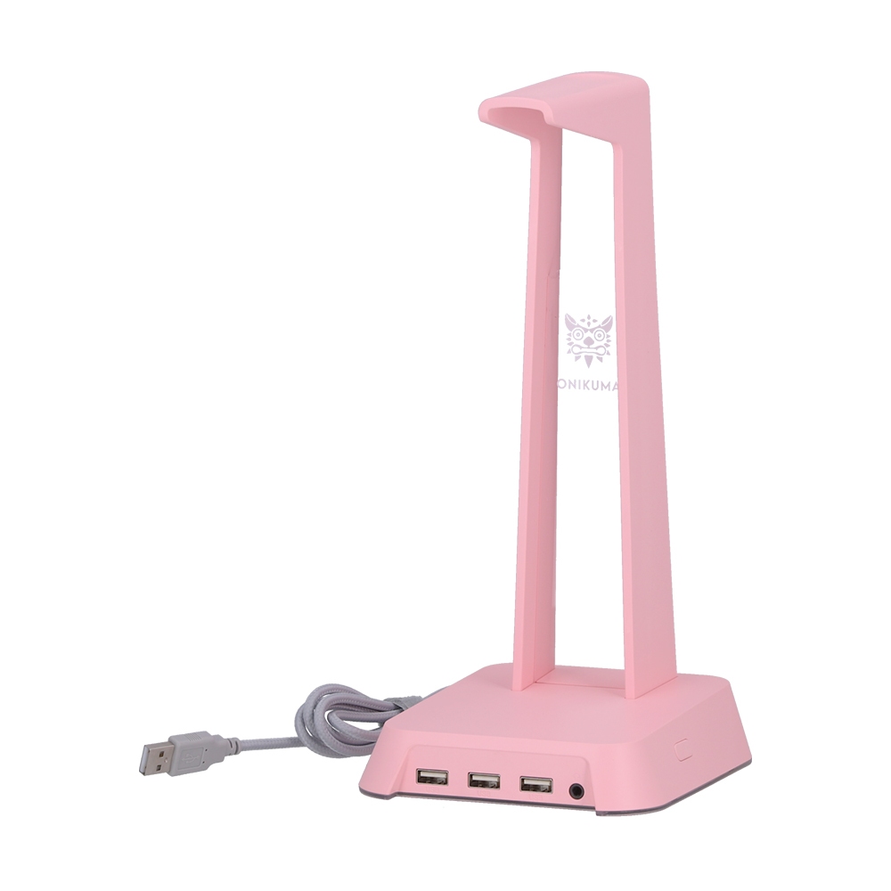 HEADSET STAND (Headphone Hanger) ONIKUMA YAMA RGB (PINK) | Shopee ...
