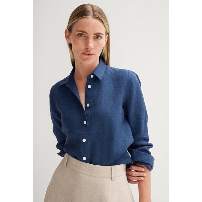 Authentic Muji Linen Shirt1 | Shopee Philippines