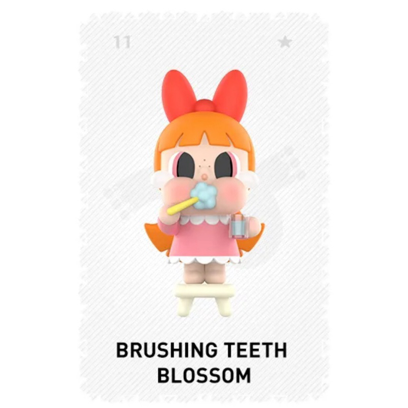 BRUSHING TEETH BLOSSOM POP MART-CRYBABY × Powerpuff Girls Series [Check ...