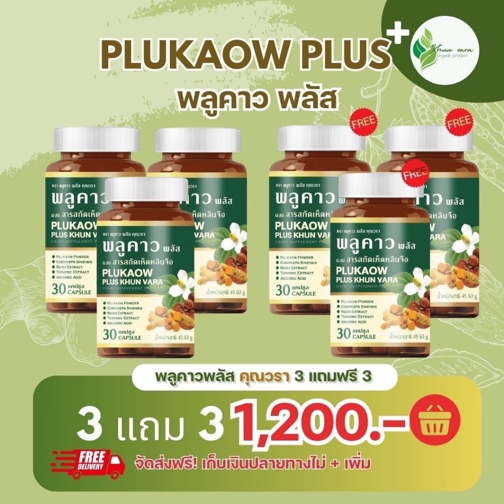 Plukao Plus Khun vara Plukaow (3 Bottles Free 3) Strengthen Immunity ...