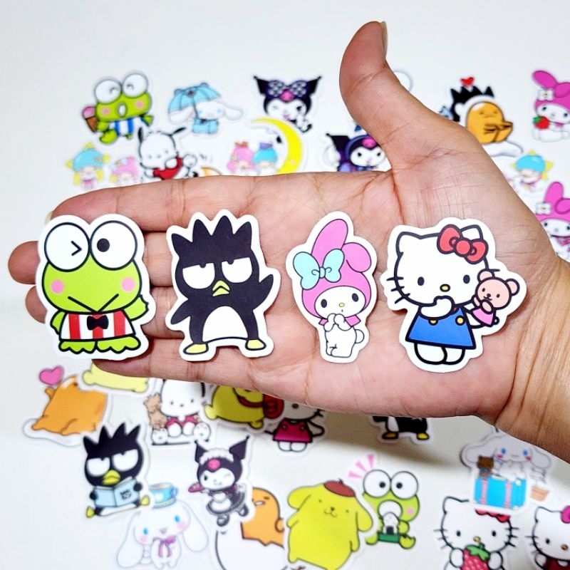 Small Piece Sanrio Sticker (50pcs) Sticking Waterproof Kitty Pompurin ...