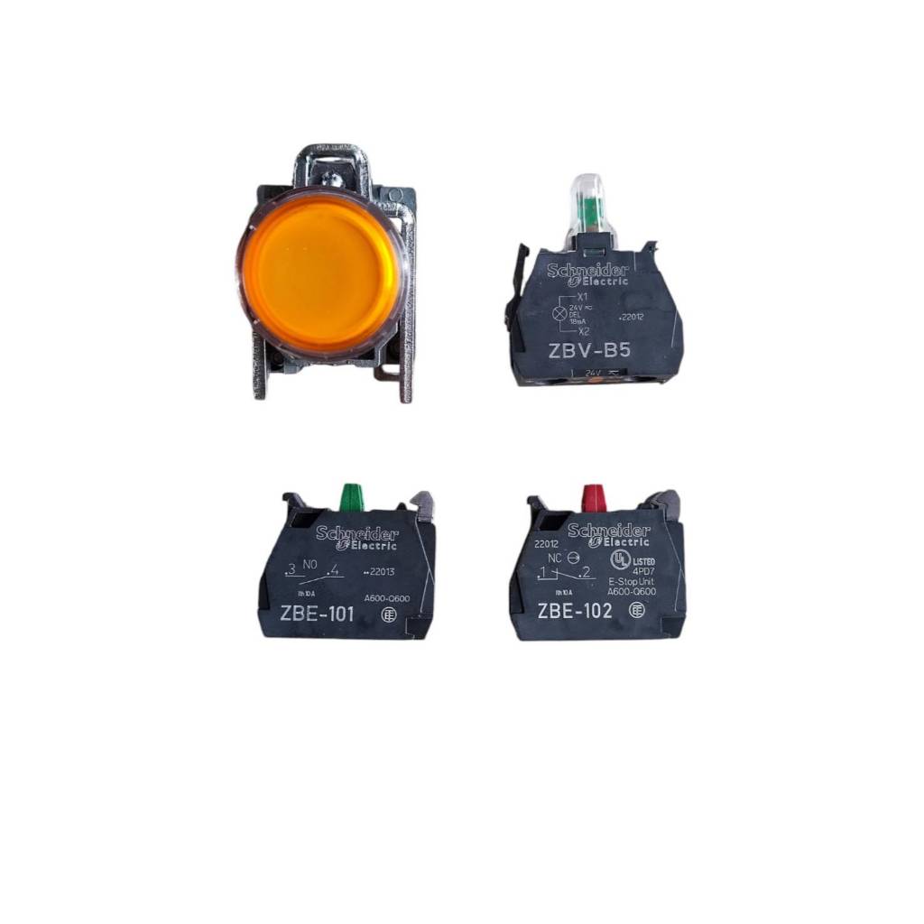 Schneider Push Button Release Plug With NO + NC Contactor And Pilot ...