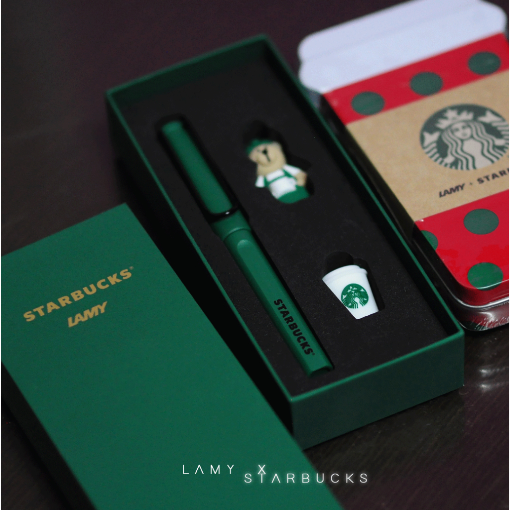 LAMY X STARBUCKS 2022 LIMITED EDITION (Lami Pen Green Holder Black Clip ...