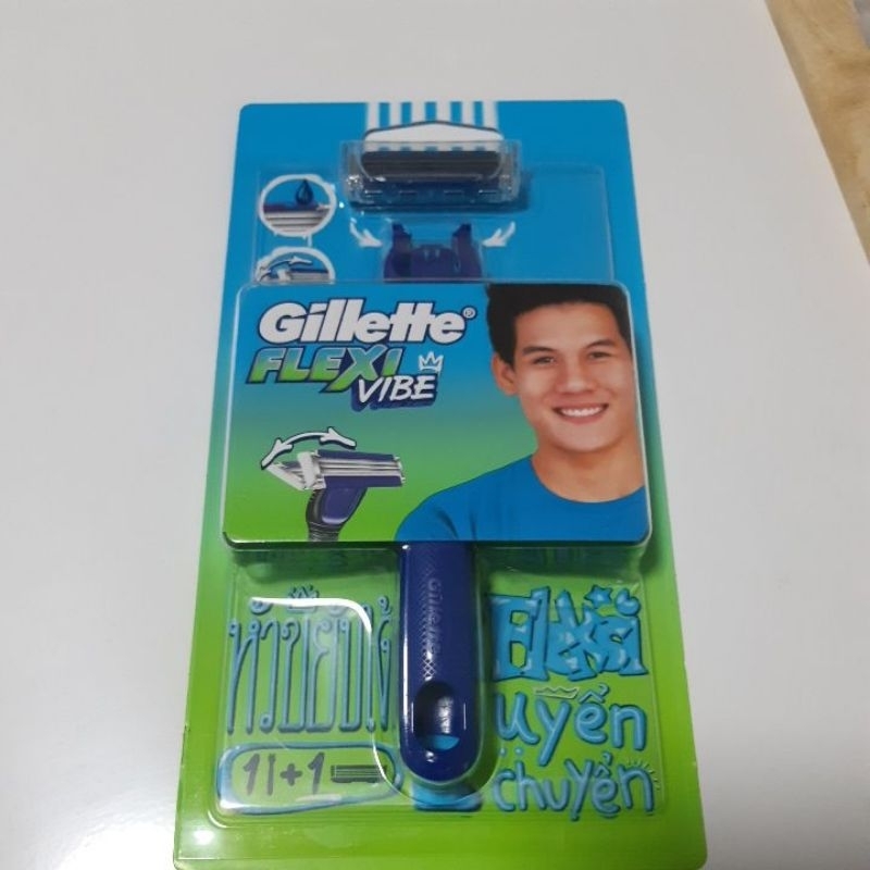 Gillette Razor Blades With 1 Holder Flexi Wipe | Shopee Philippines
