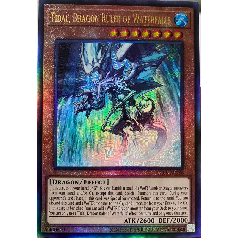 Yugioh Asia-Eng [CR05-AE186] Tidal Dragon Ruler of Waterfalls (Ultimate ...