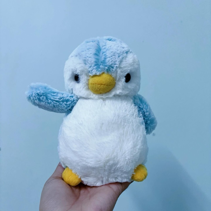 Fluffy Blue Stuffed Animal Cute penguin animals plush/Aurora | Shopee ...