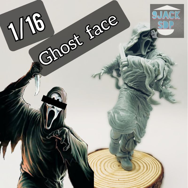 1/16 ghostface scream movie Scar Extreme Comb Horror Killer Murder ...