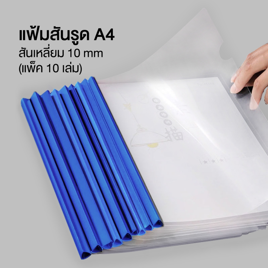 A4 Spine File Square 10 mm/18C (Pack Of 10 Books) Document Display ...