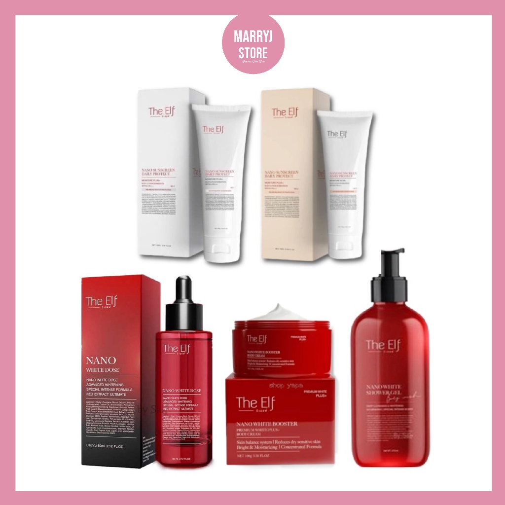 The Elf Nano White Red Dose/Booster/Shower Gel/Sunblock | Shopee ...