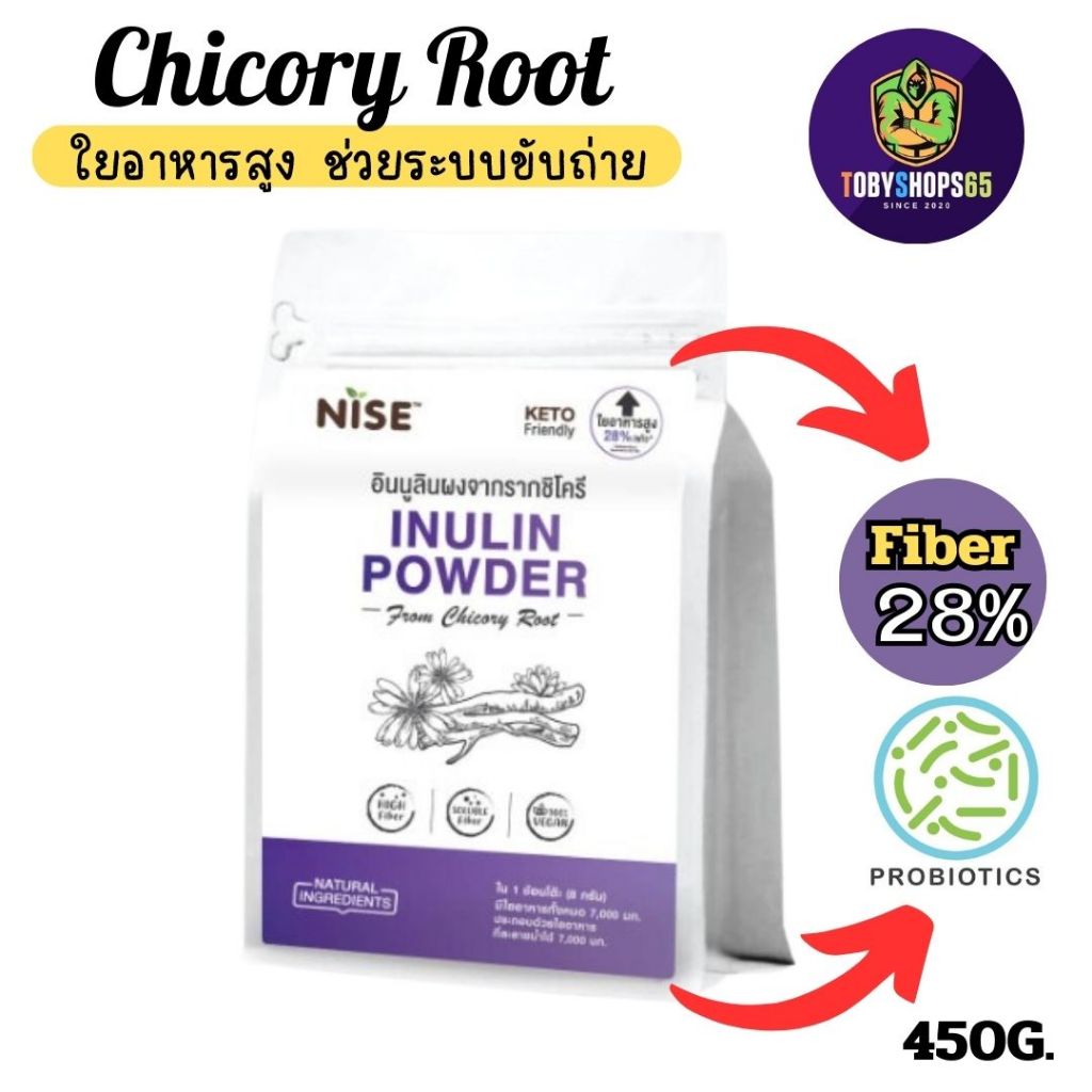 Nise Nice Inulin Powder From Chicory prebiotic Fiber Soluble Dietary ...