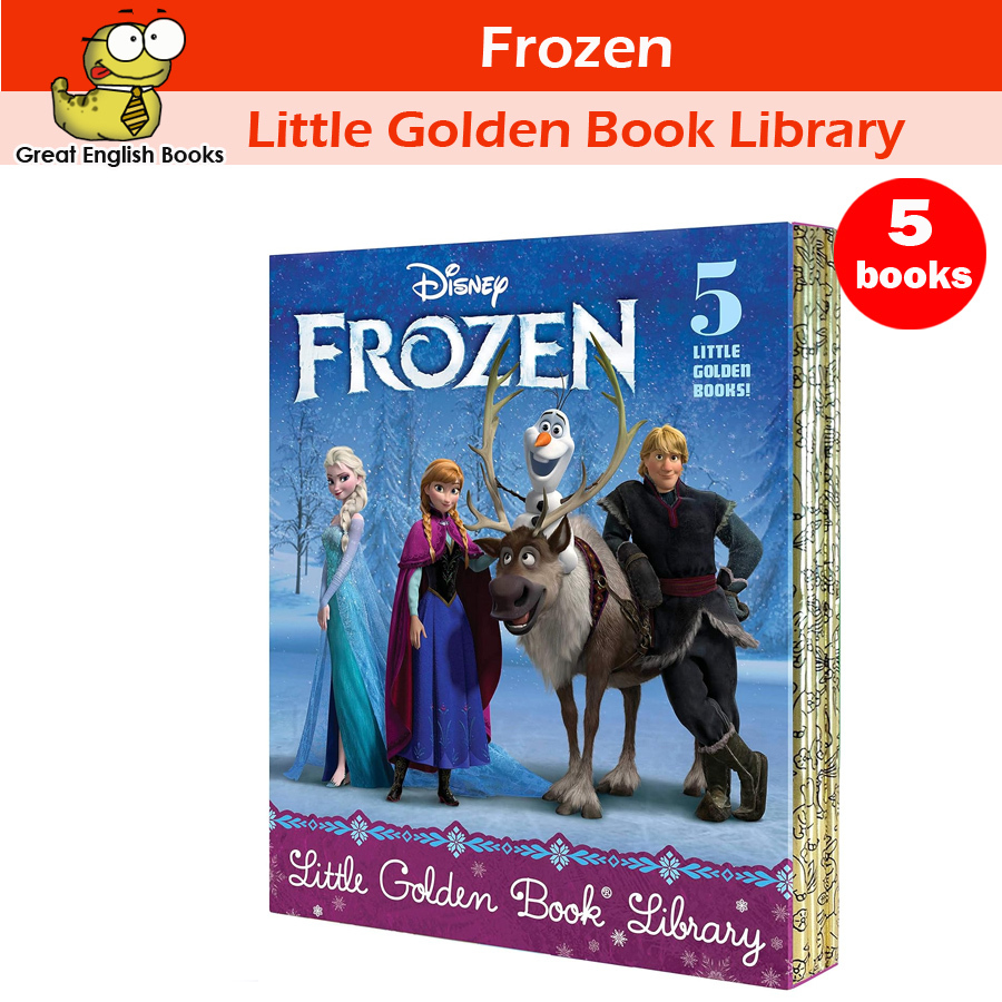 Original* English Story Book Set Frozen Little Golden Library (Disney ...