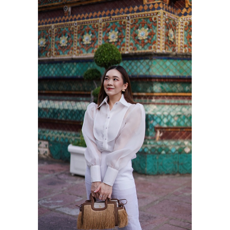 Milady See Through Shirt Organdy Silk See-Through | Shopee Philippines