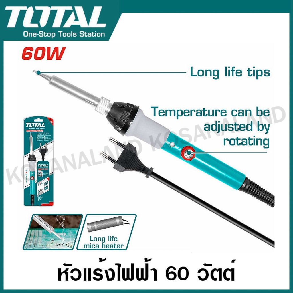 Total Electric soldering iron 60 Watt/100 Heat Type Tet Model160831 ...