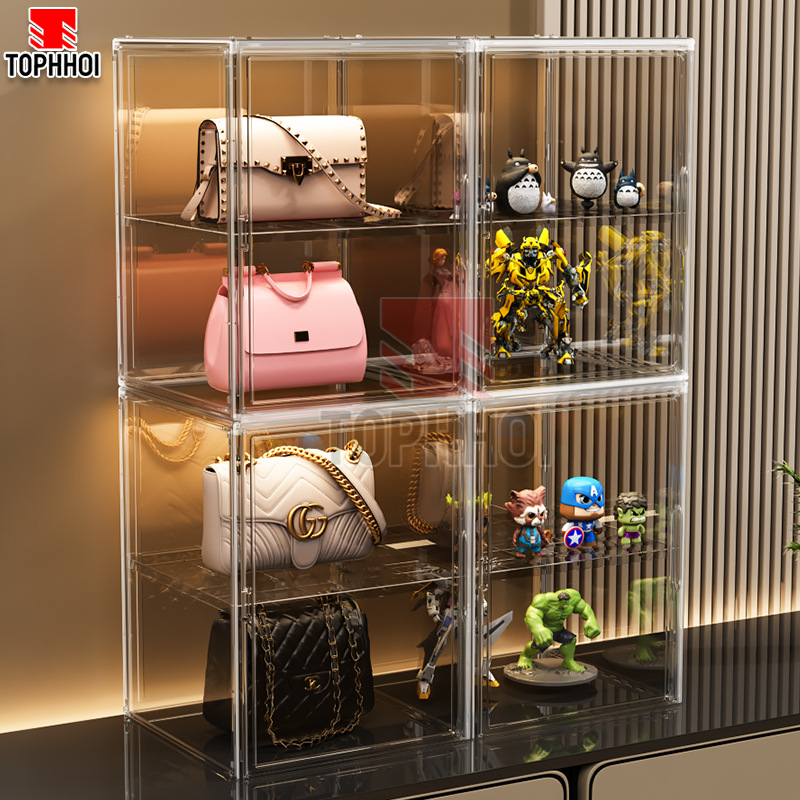 Model Box Transparent Storage Display Dustproof Cabinet Clear Acrylic ...