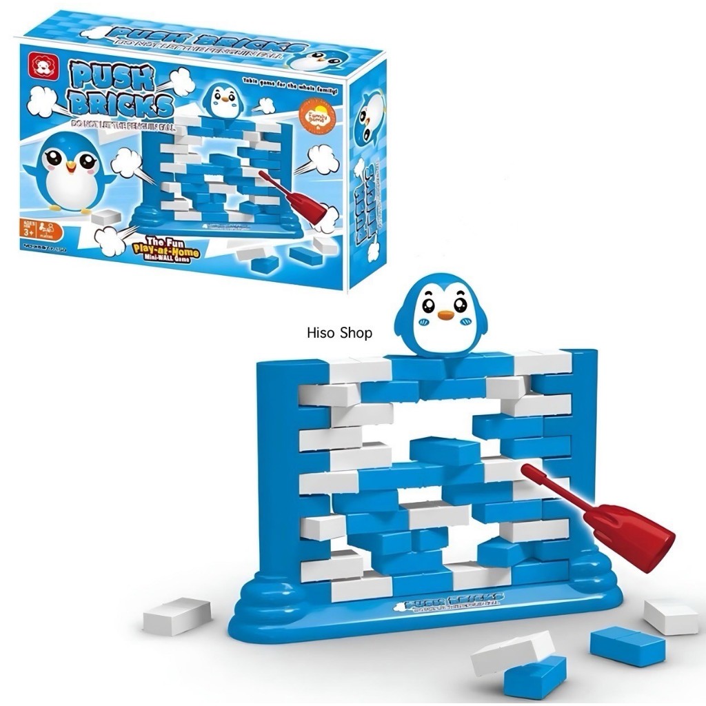 Push bricks game mini size Fun Penguin Wall Can Play Many People ...