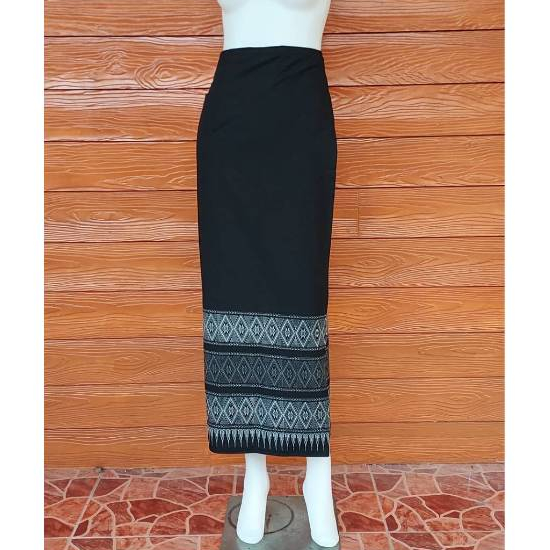 Black Sarong With Waist Tie Easy To Wear Free Size. | Shopee Philippines