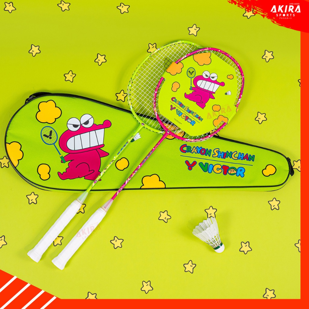VICTOR SHINCHAN Badminton Racket ARS-CS SET (VICTOR X CRAYON SHINCHAN ...