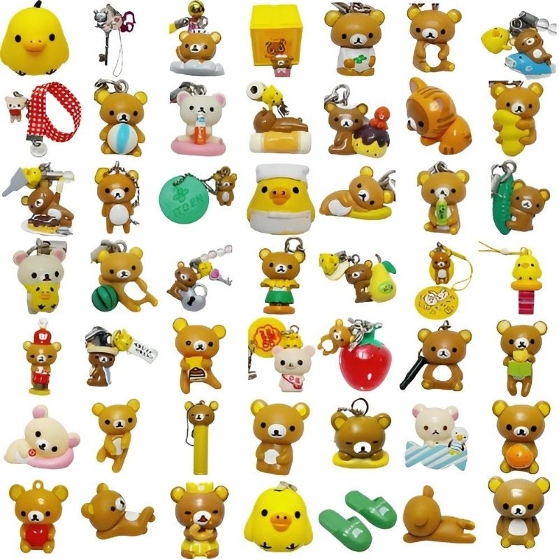 Rilakkuma Gashapon Figure Model Doll Set 1 Real Japanese Work | Shopee ...