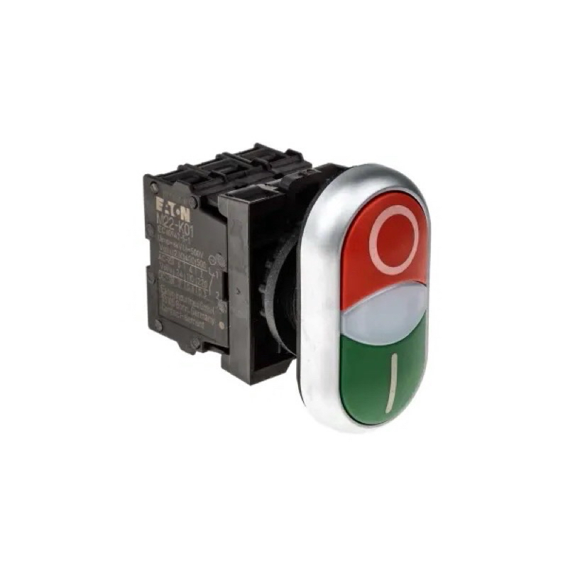 Pushbutton Button Switch Start-Stop M22-DDL-GR-X1/X0 *** Head Only No contact/Full Set There Is ...