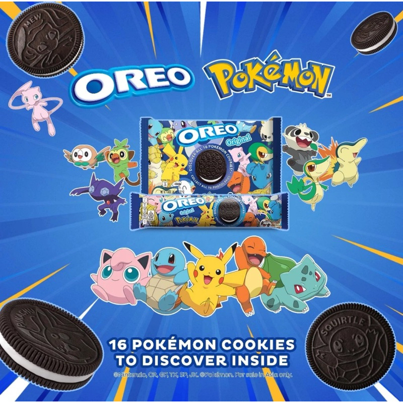 OREO x POKEMON And x BLACKPINK limited edition Free 1 Card Per Pack ...