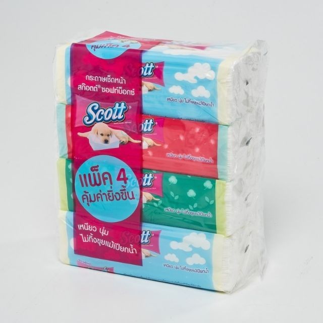 SCOTT Soft Box Facial Tissue (4 Pack) | Shopee Philippines