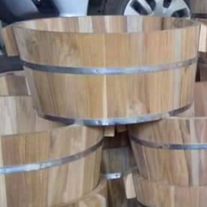 Round Teak Wood Basin Non Stained | Shopee Philippines